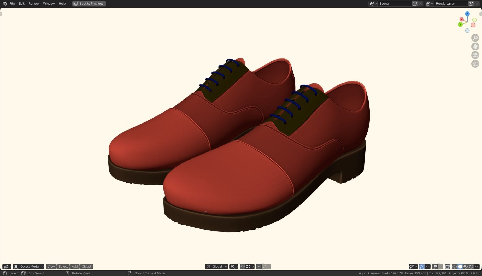 Generic Shoes free 3D model | CGTrader