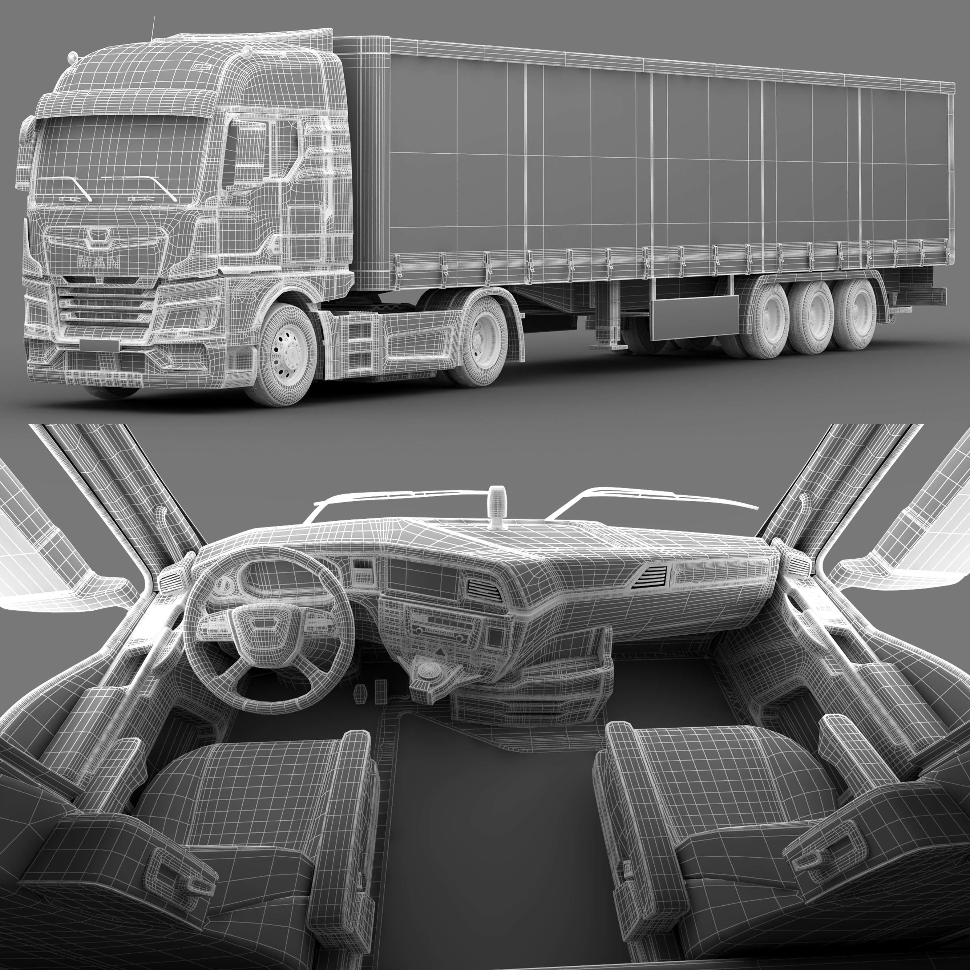 MAN NEW TGX 3D model | CGTrader