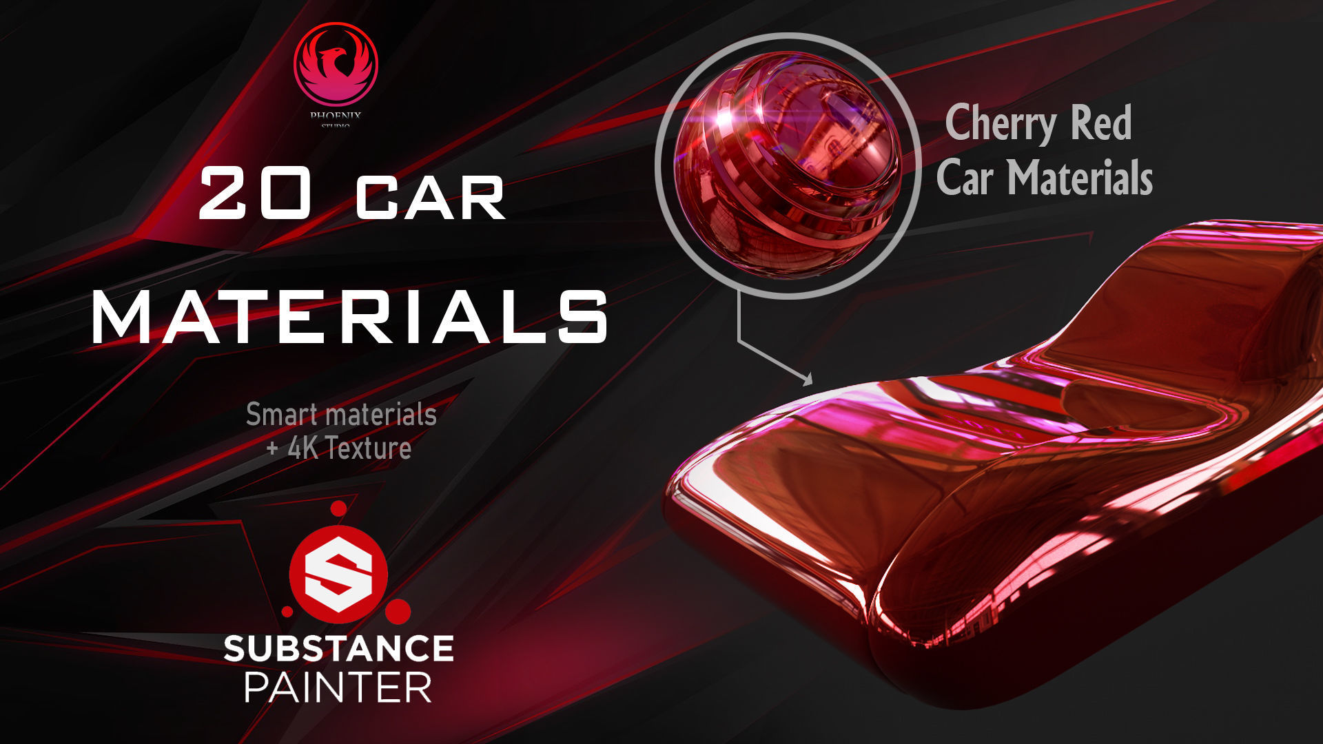 20 Car Materials 3D model | CGTrader
