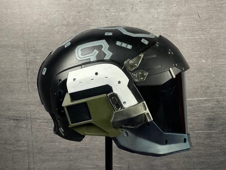 printable sci fi helmet art 3D model 3D printable | CGTrader