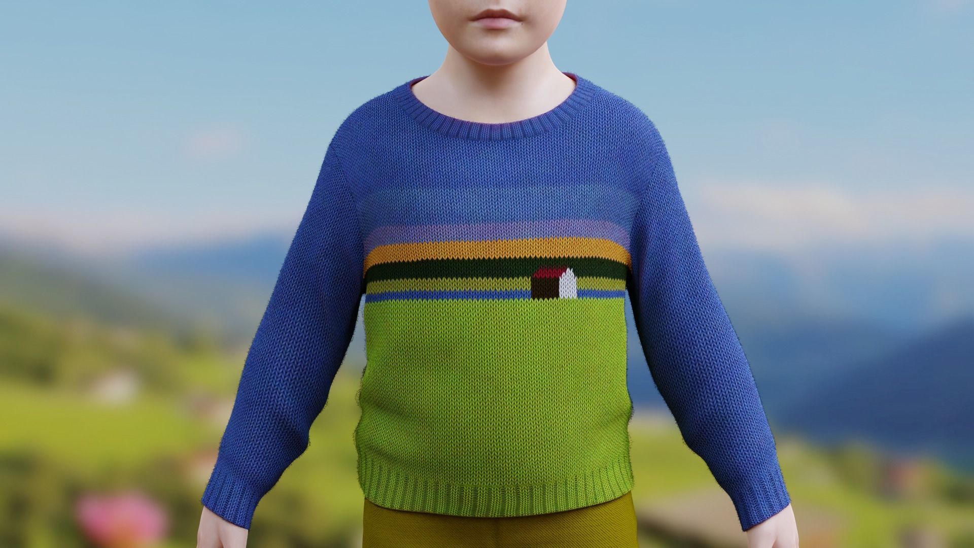 3D model Sweater HOUSE VR / AR / low-poly | CGTrader
