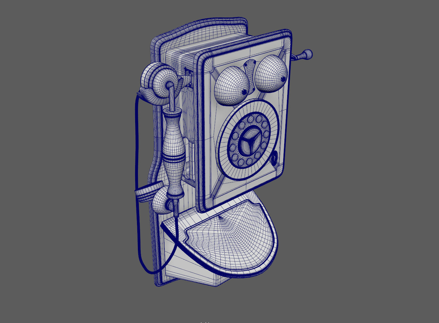Phone retro free 3D model | CGTrader