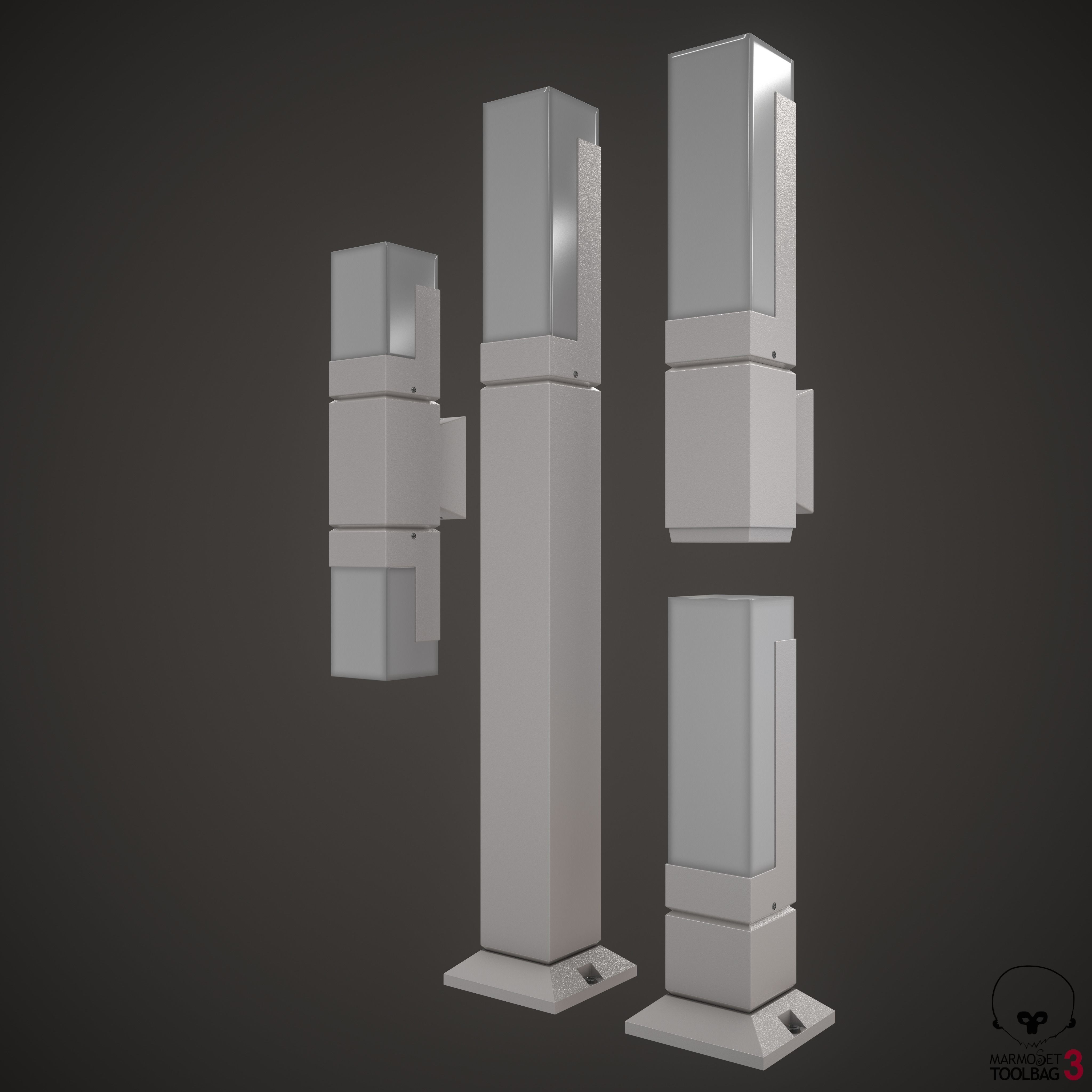 Landscape lighting Pack PBR 3D model | CGTrader