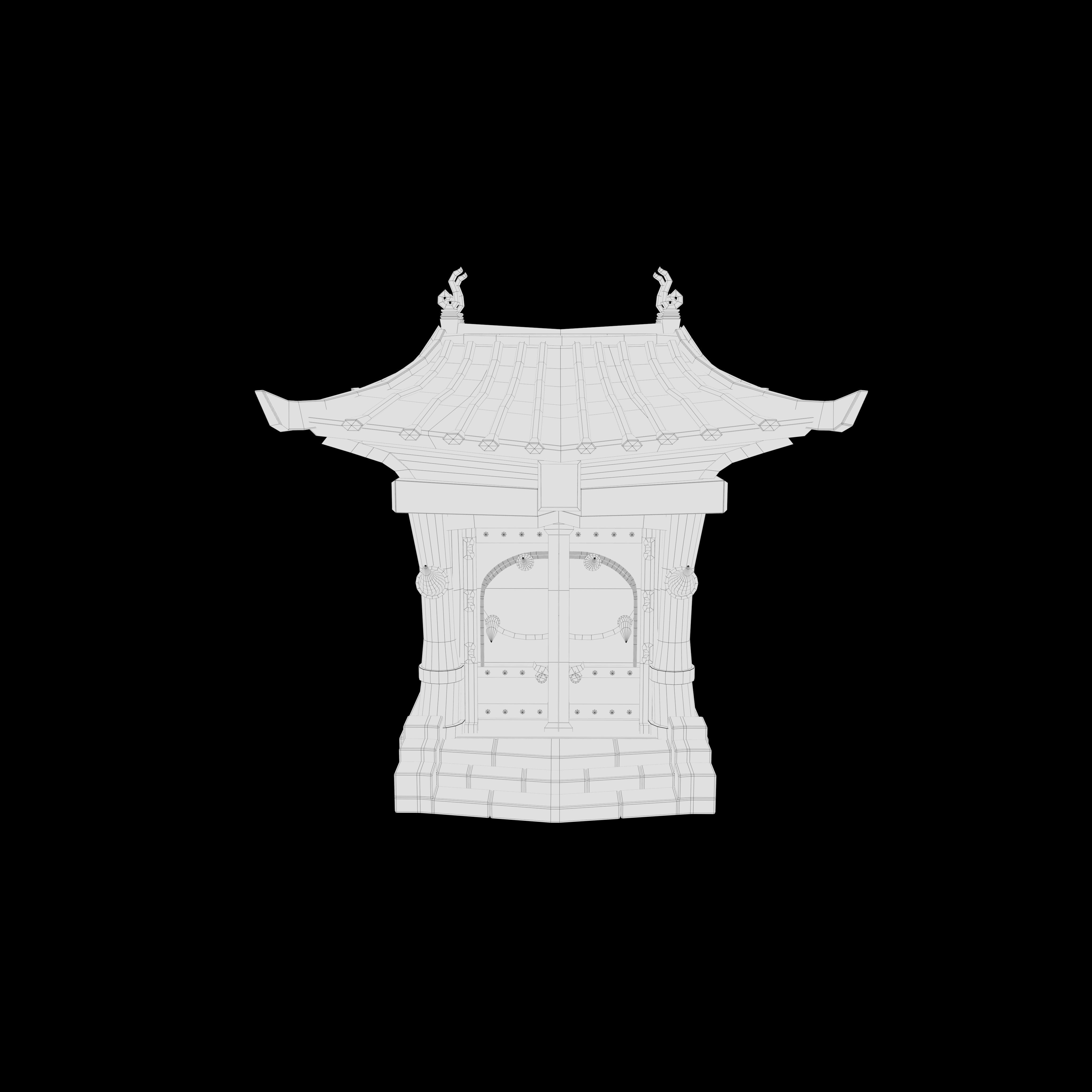 3D model Japanese Temple VR / AR / low-poly | CGTrader