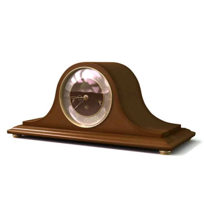 Tambour Style Table Clock 3D model | CGTrader