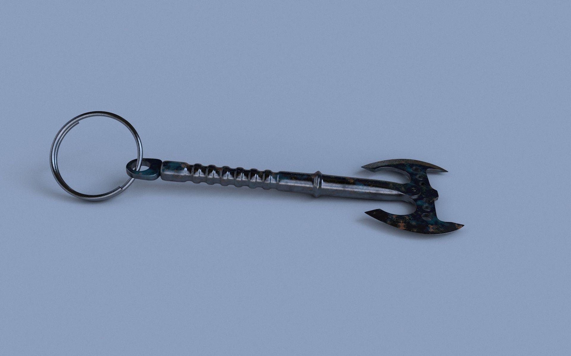 Axe keychain 3D model 3D printable | CGTrader