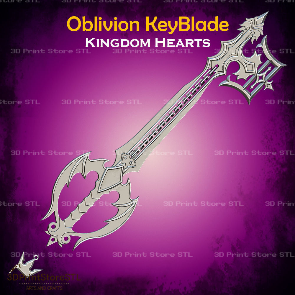 Oblivion KeyBlade Cosplay Kingdom Hearts - STL File 3D model 3D ...