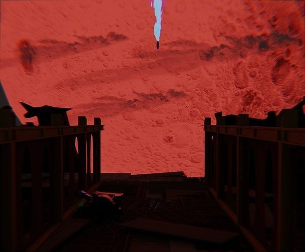 arcane red moon scene 3D model | CGTrader