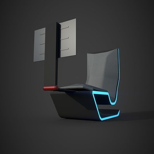 3D model Sci-Fi Chair 02 VR / AR / low-poly | CGTrader