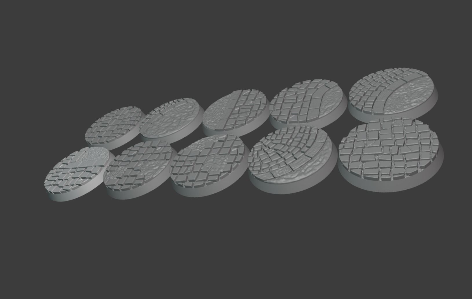 25mm cobblestone base collection 3D model 3D printable | CGTrader