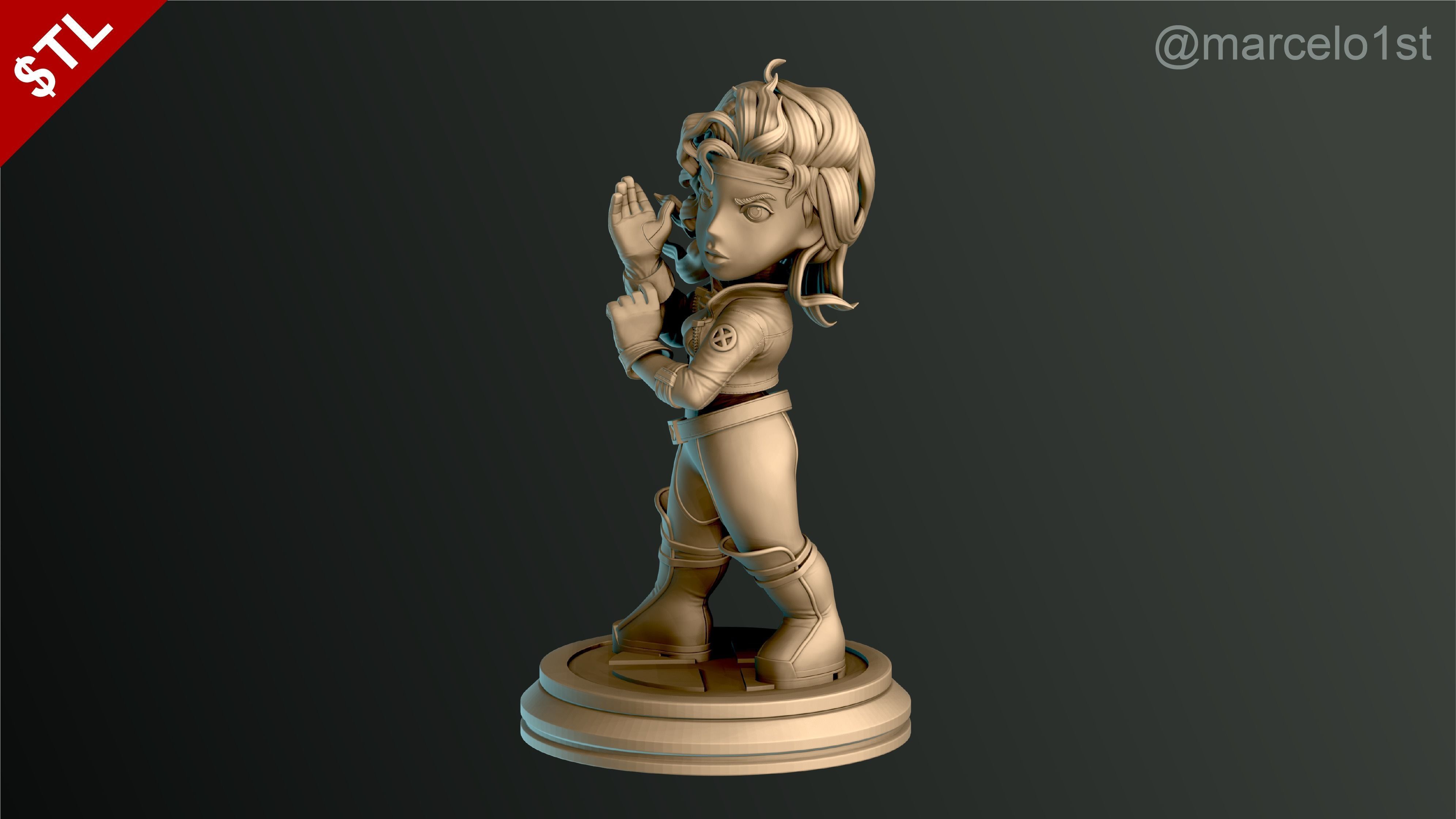 SIMPLES - Rogue X-men Classic 3D model 3D printable | CGTrader