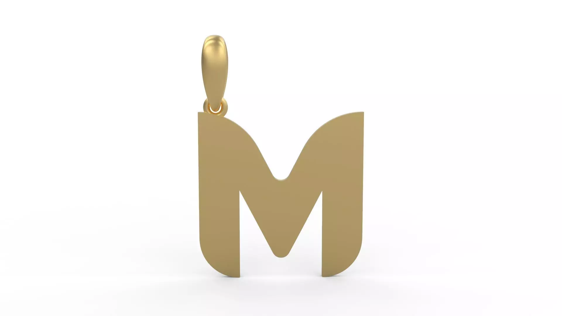 Initial Letters Pendant BATTLE ROYALE M 3D model 3D printable | CGTrader