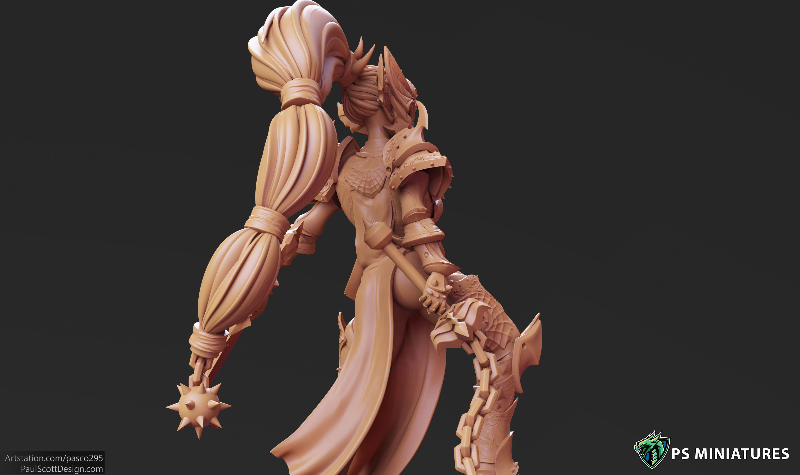 Drow Legionnaire Pose 1 - 4 Variants and Pinup 3D model 3D printable ...