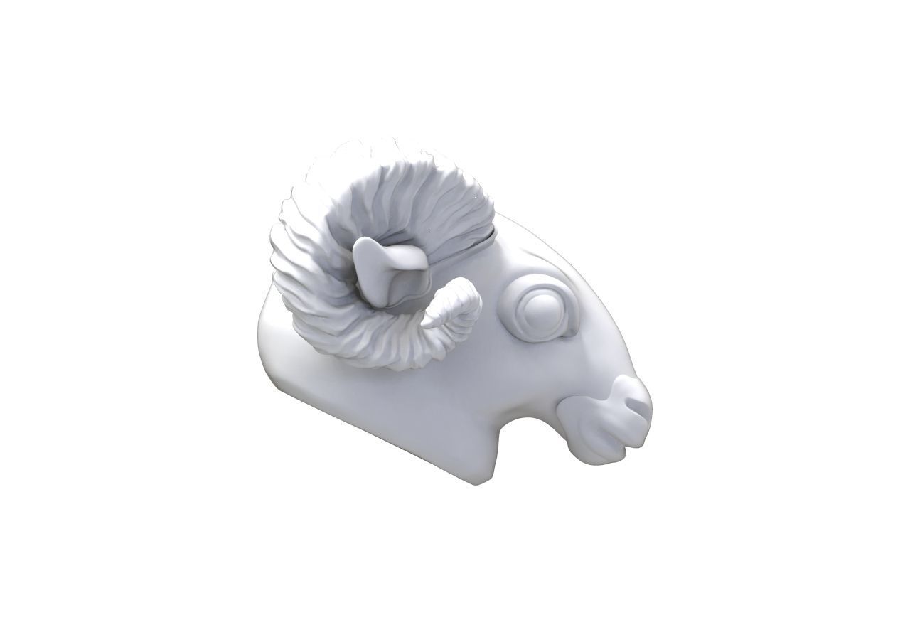 3D Printable concept Sheep head 3D print model 3D model 3D printable ...