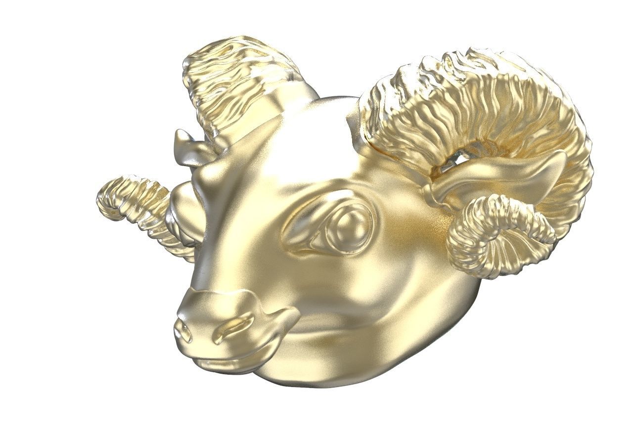 3D Printable concept Sheep head 3D print model 3D model 3D printable ...