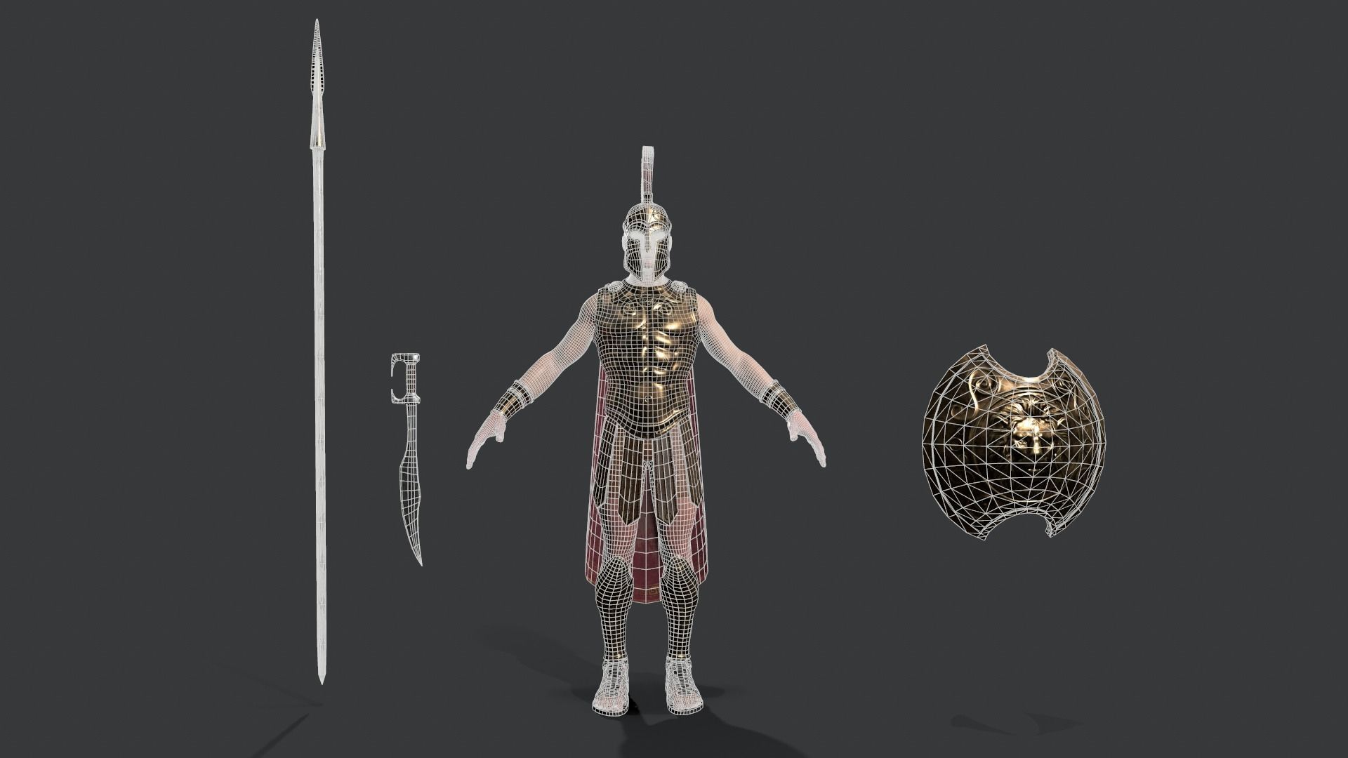 3D model Spartan VR / AR / low-poly | CGTrader
