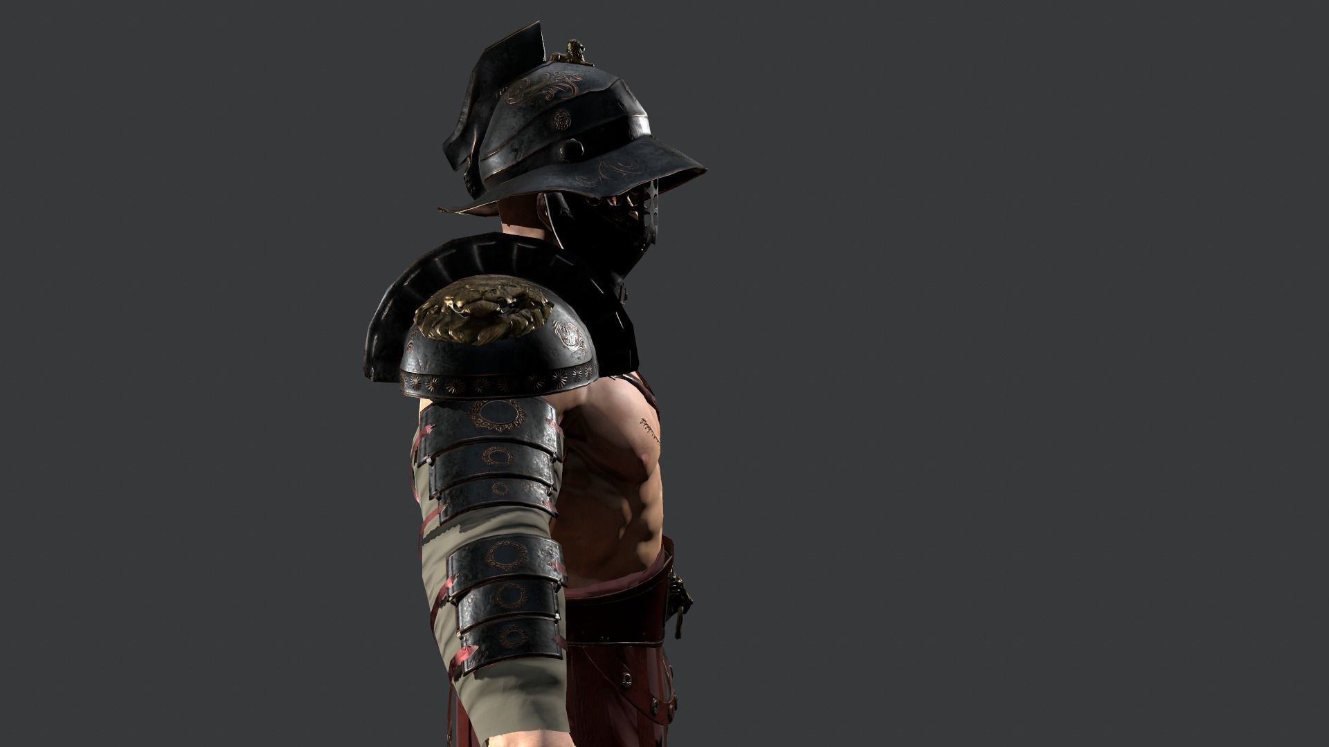 3D model Gladiator Murmillo VR / AR / low-poly | CGTrader
