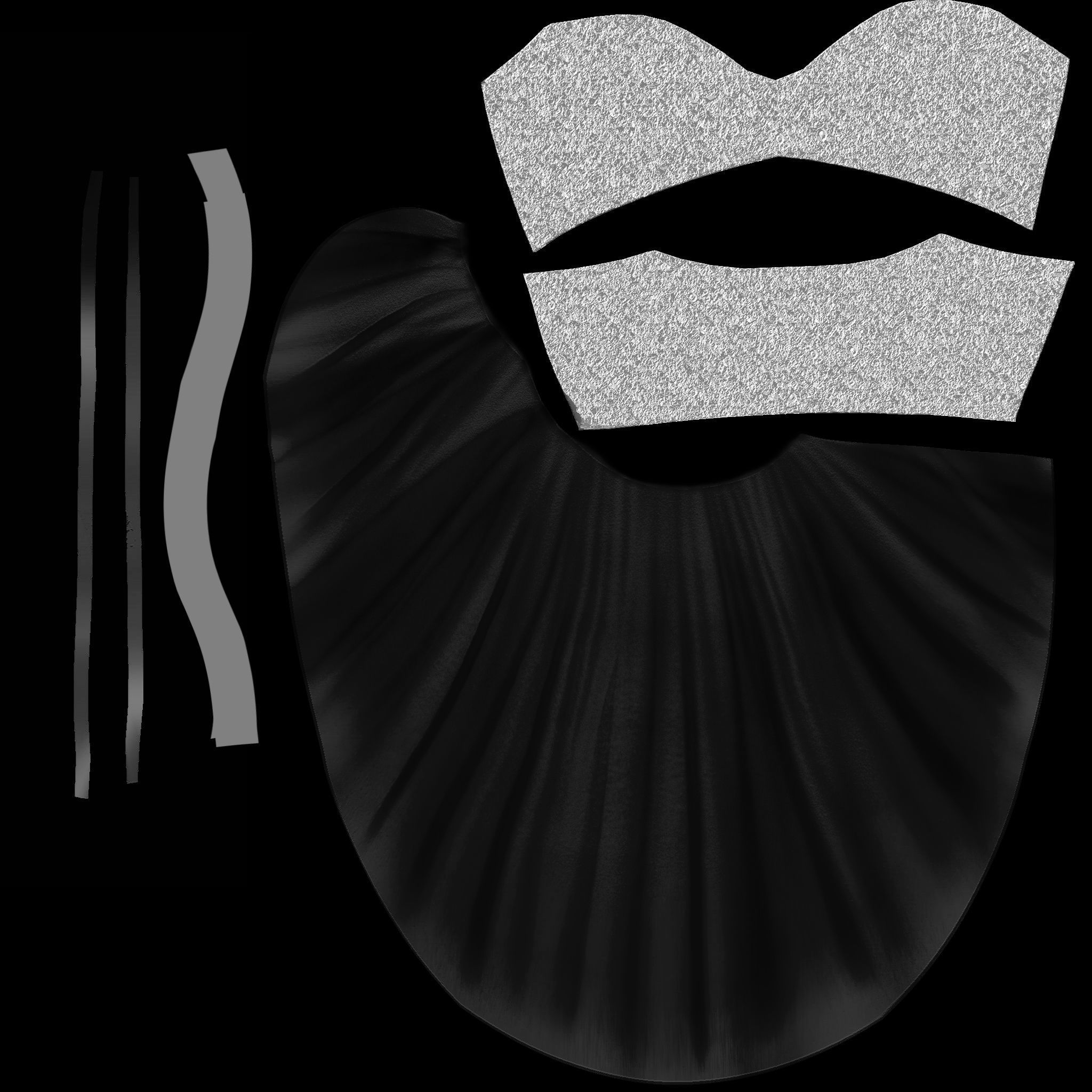 3D model Spaghetti Strap Dress VR / AR / low-poly | CGTrader