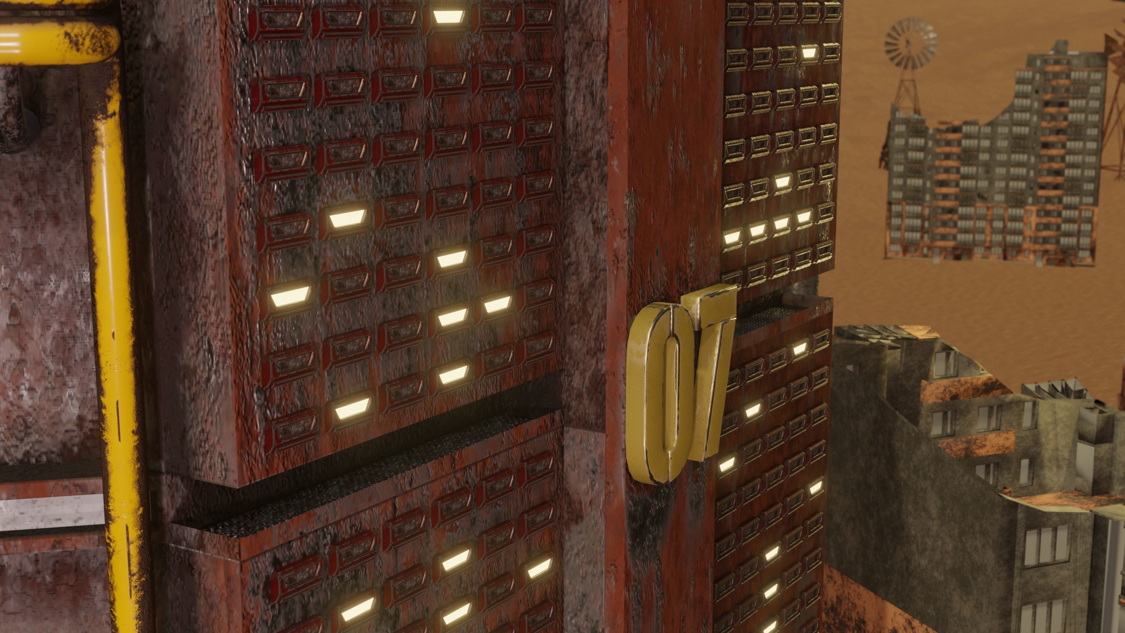 Apocalyptic building free 3D model | CGTrader