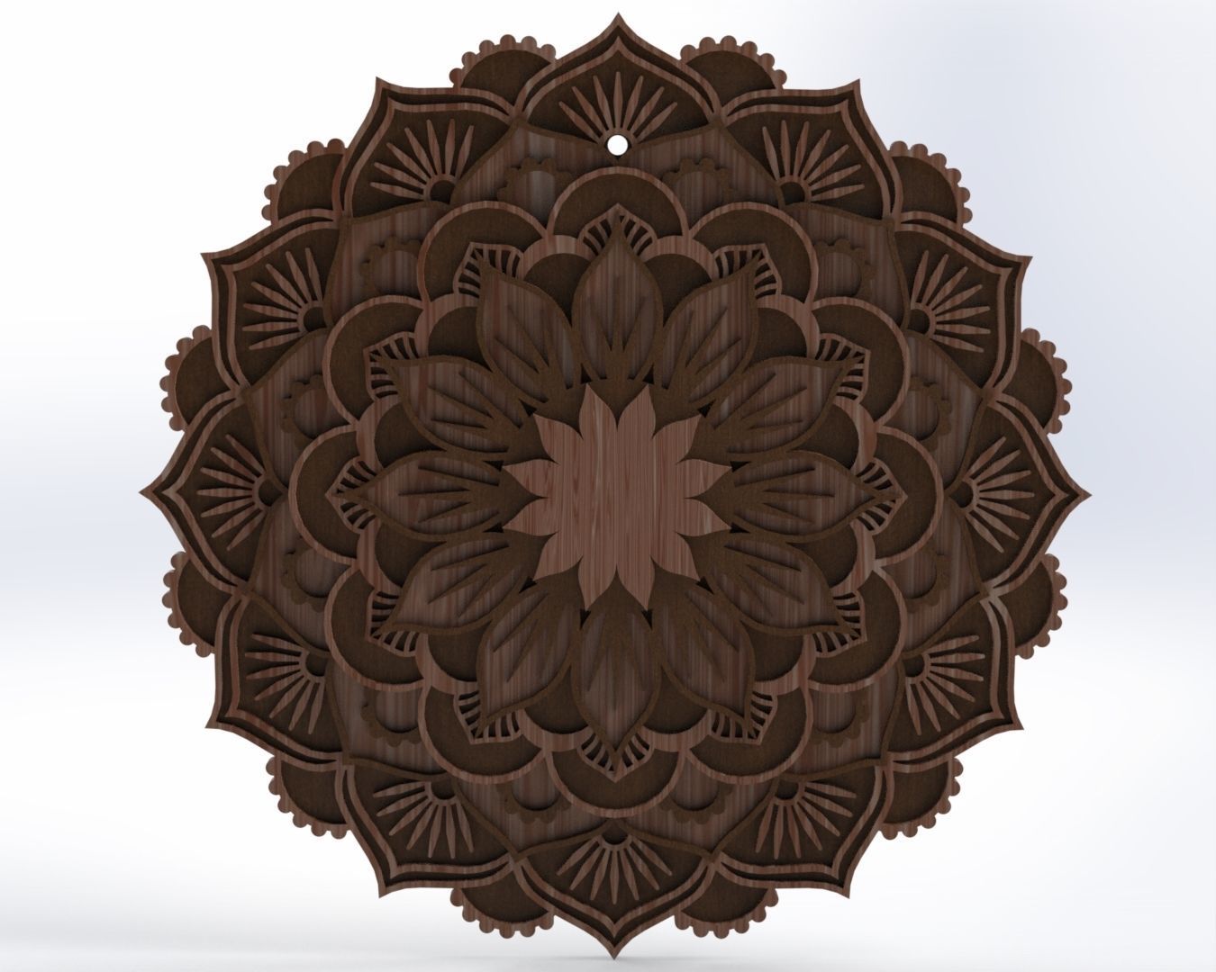 6 LAYER MANDALA DECORATION CNC AND LASER CUT 3D model 3D printable ...