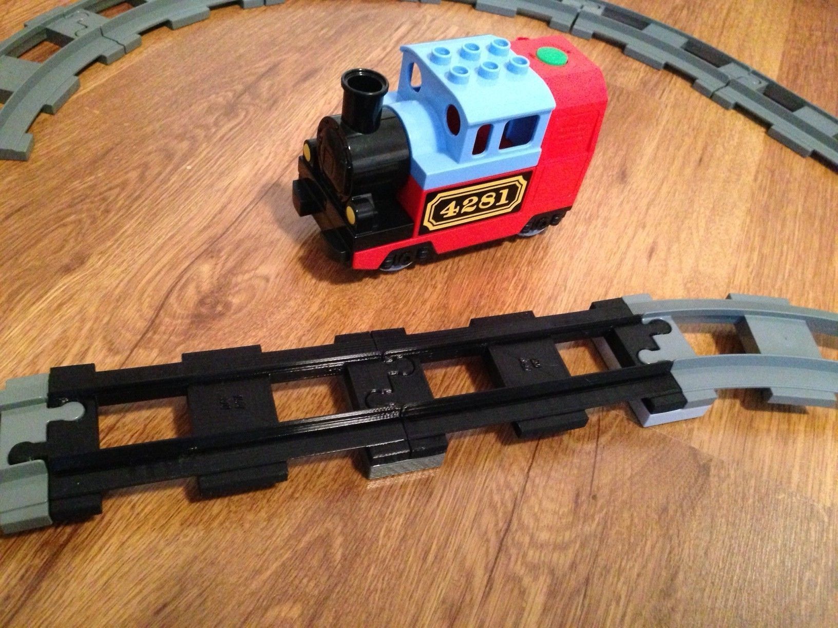 LEGO Duplo Short Straight Rail Track 3D model 3D printable | CGTrader
