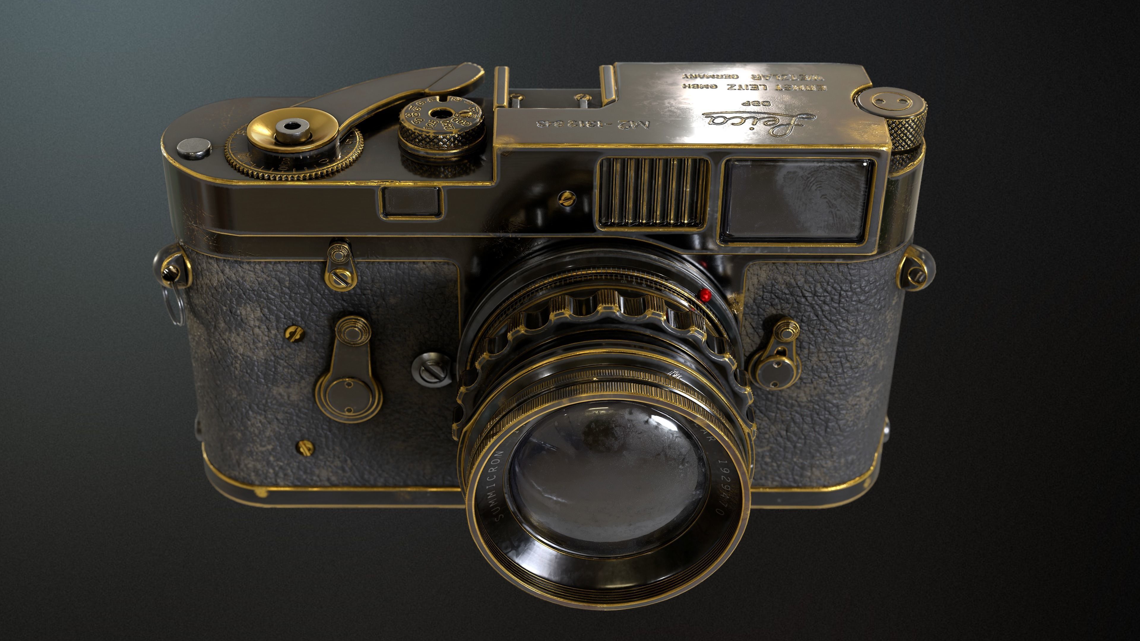 Old Camera Leica M2 3D model | CGTrader