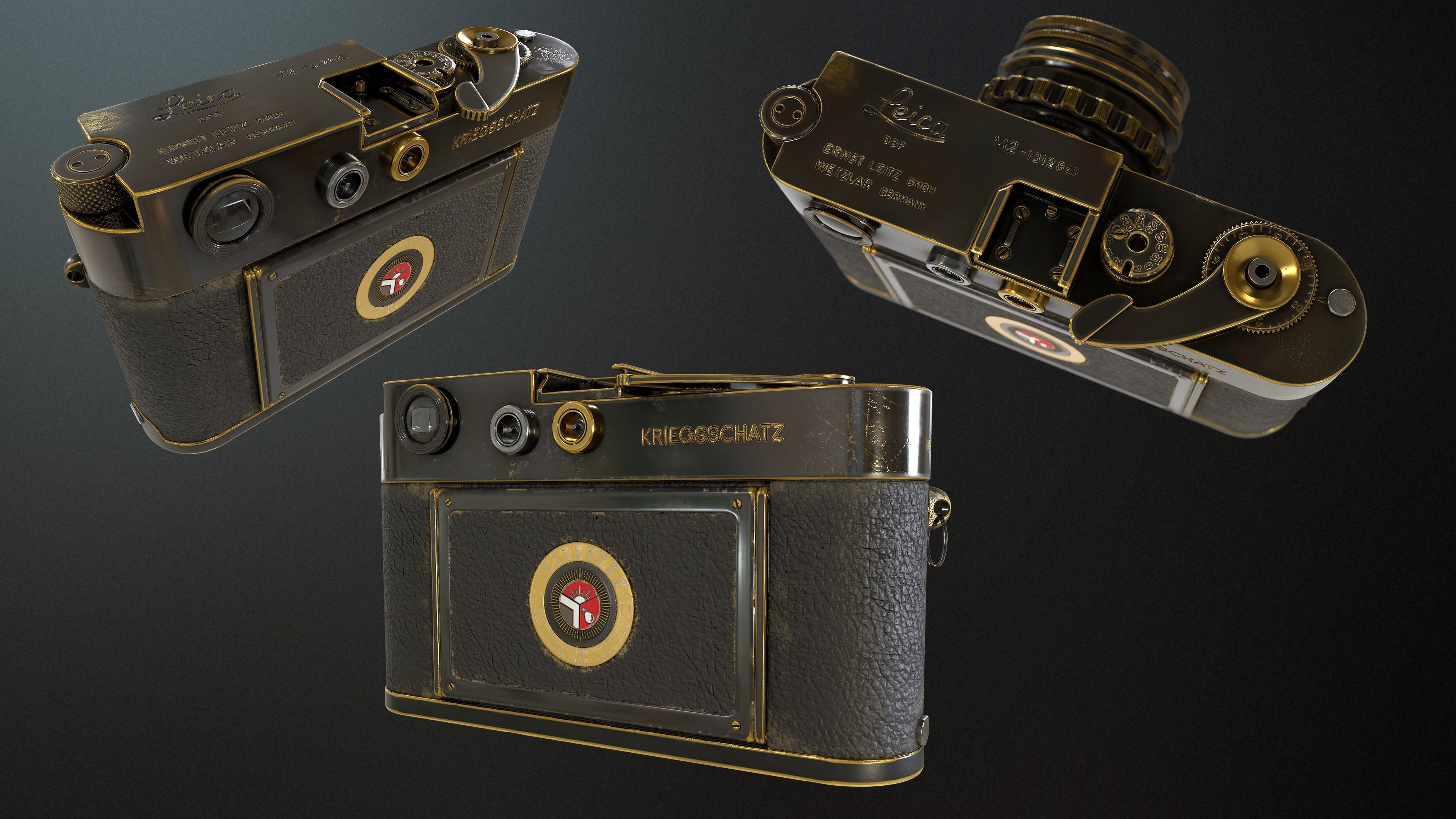 Old Camera Leica M2 3D model | CGTrader