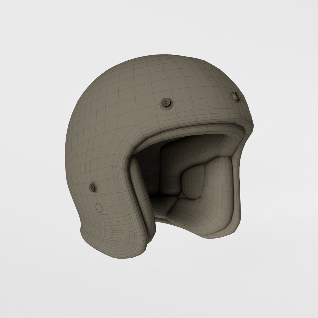Open Face Helmet 3D model | CGTrader