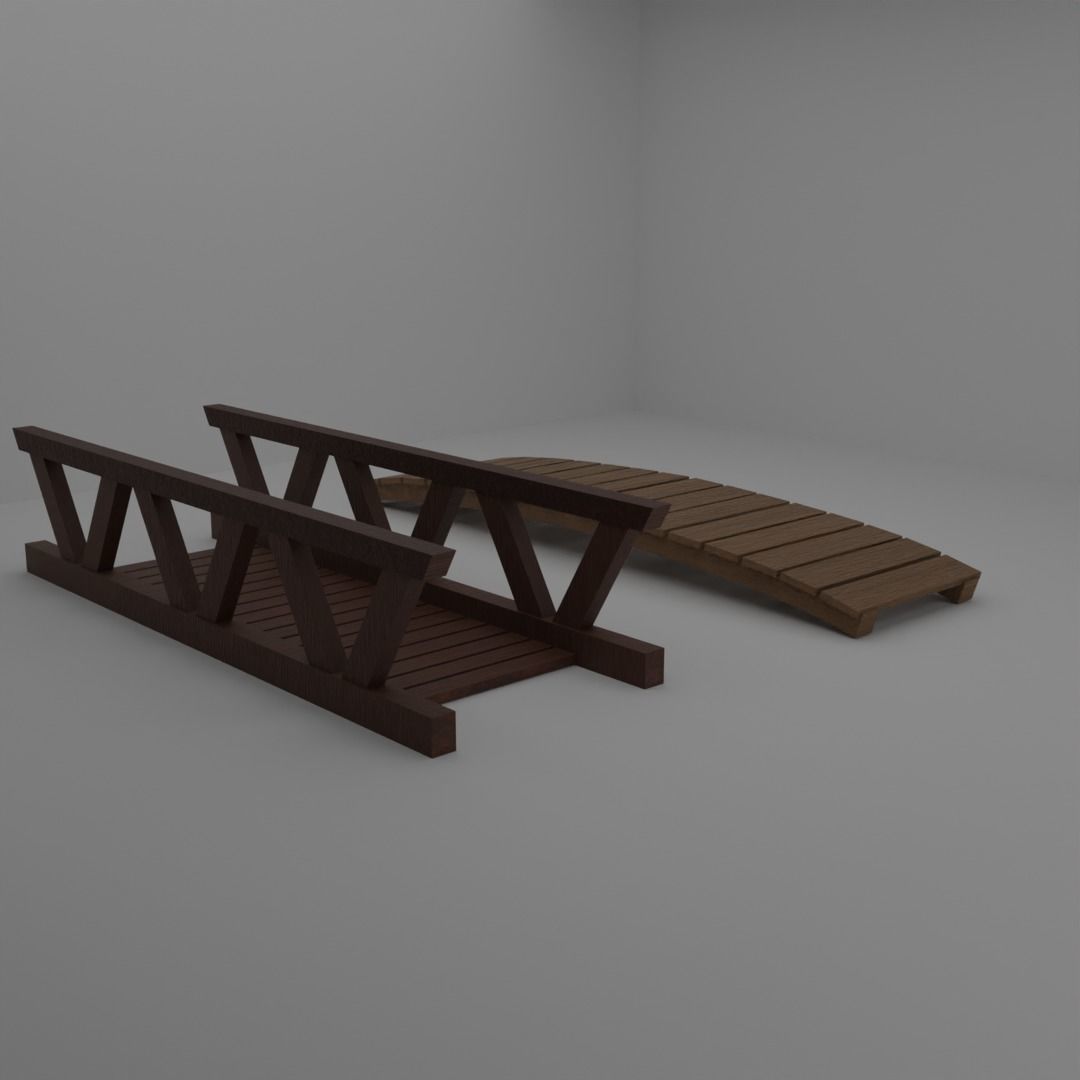 3D model Two very simple bridges VR / AR / low-poly | CGTrader