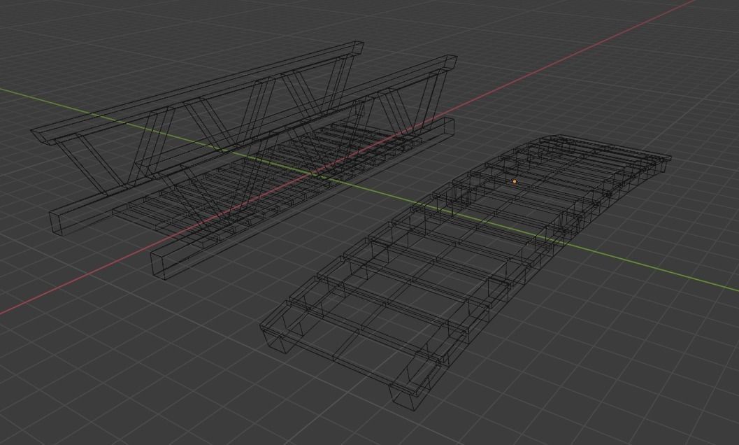 3D model Two very simple bridges VR / AR / low-poly | CGTrader