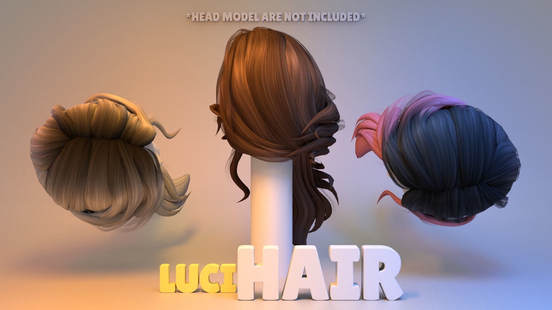Luci Hair 3D model | CGTrader