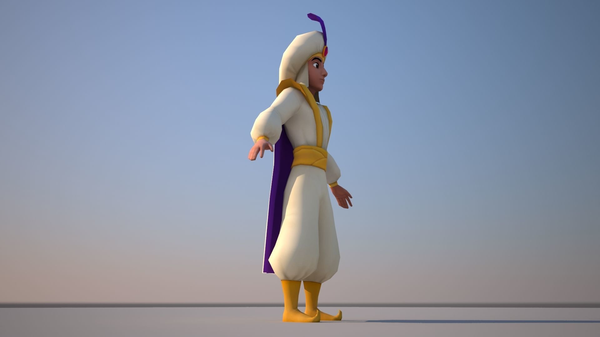 3D model Aladdin character from disney movie VR / AR / low-poly | CGTrader