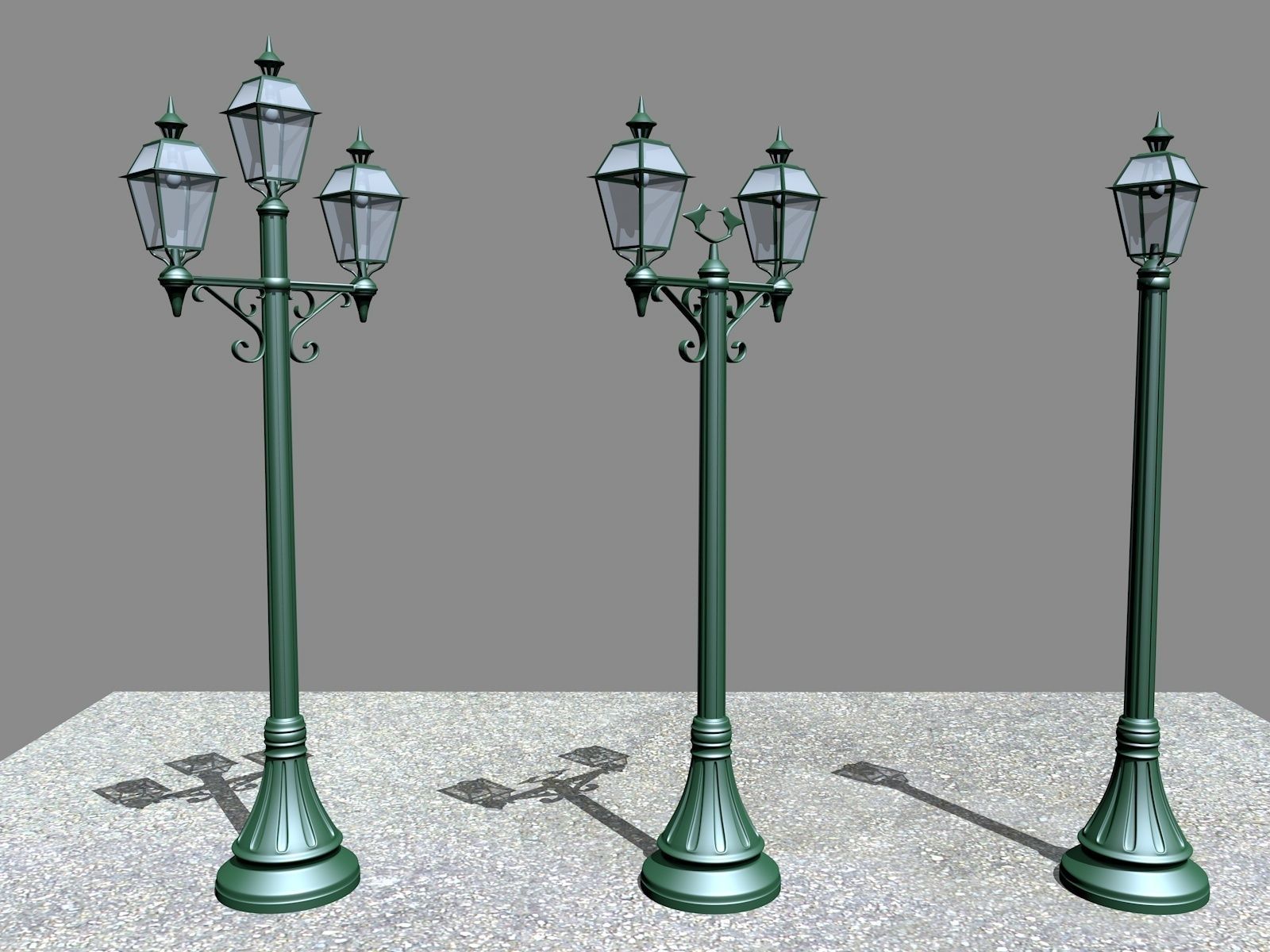 Street Lamps Collection 52 un 3D model | CGTrader