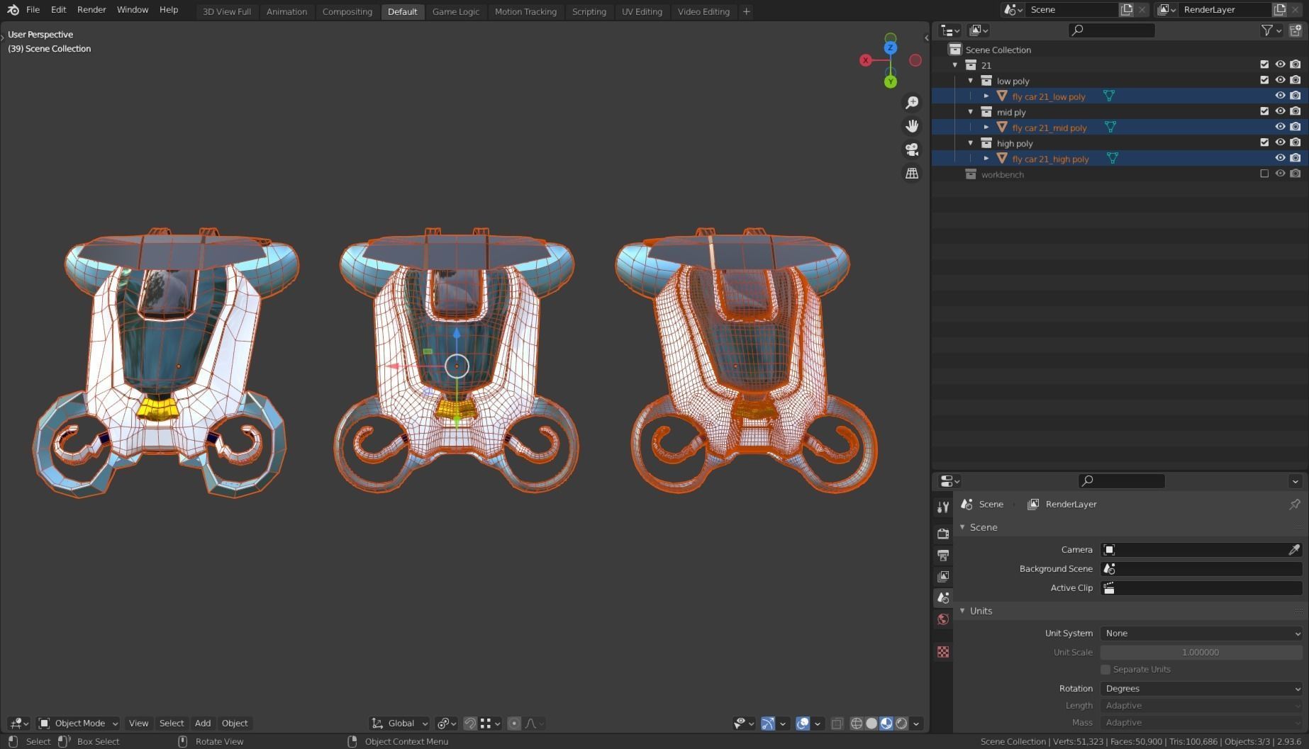 3D model Simplistic Flying Vehicle 21 VR / AR / low-poly | CGTrader