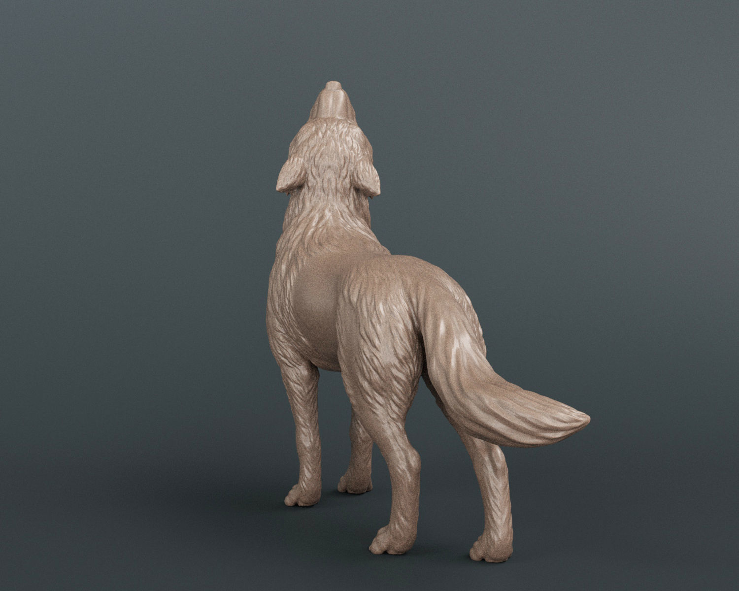 Howl Wolf 3D model 3D printable | CGTrader