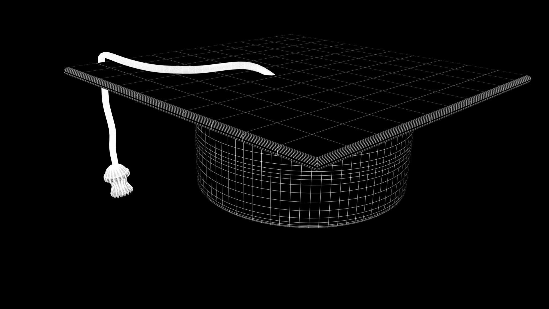 GRADUATION CAP - virrete 3D model | CGTrader