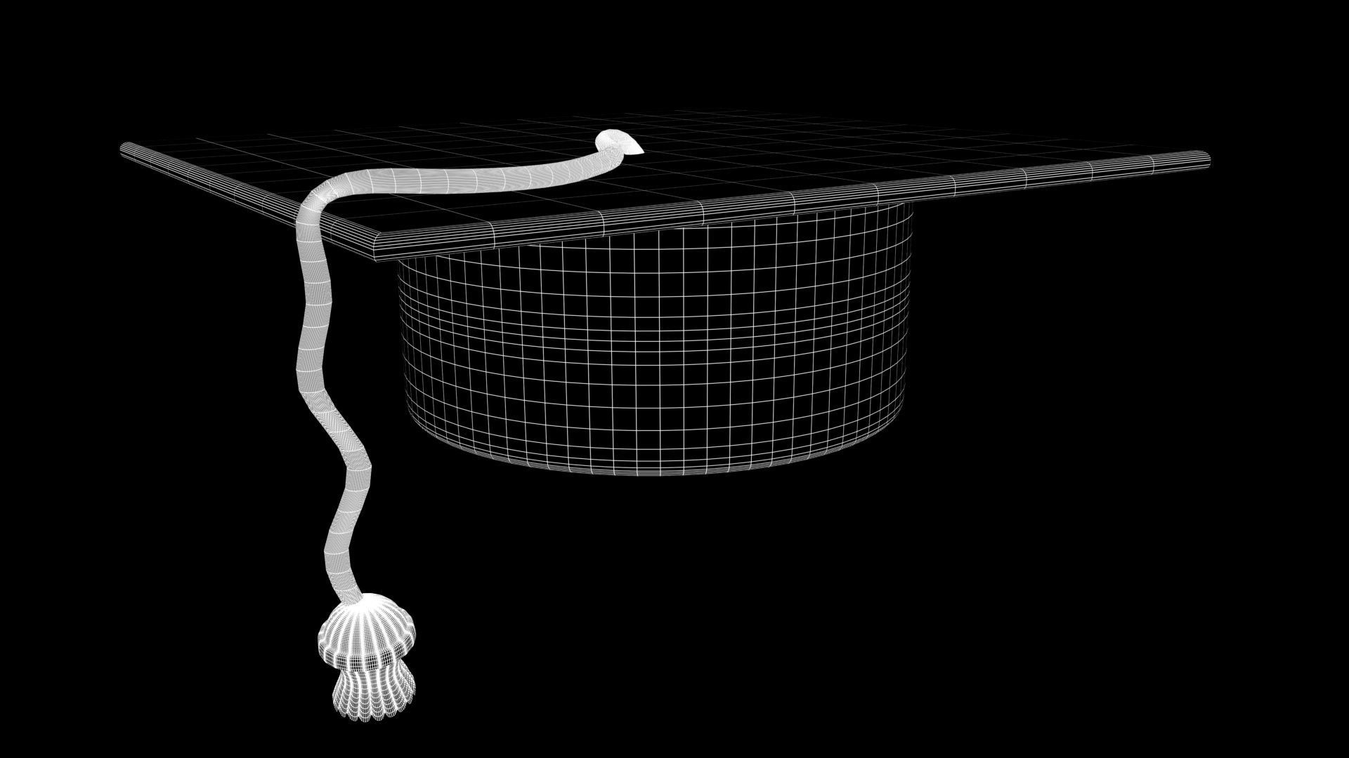 GRADUATION CAP - virrete 3D model | CGTrader