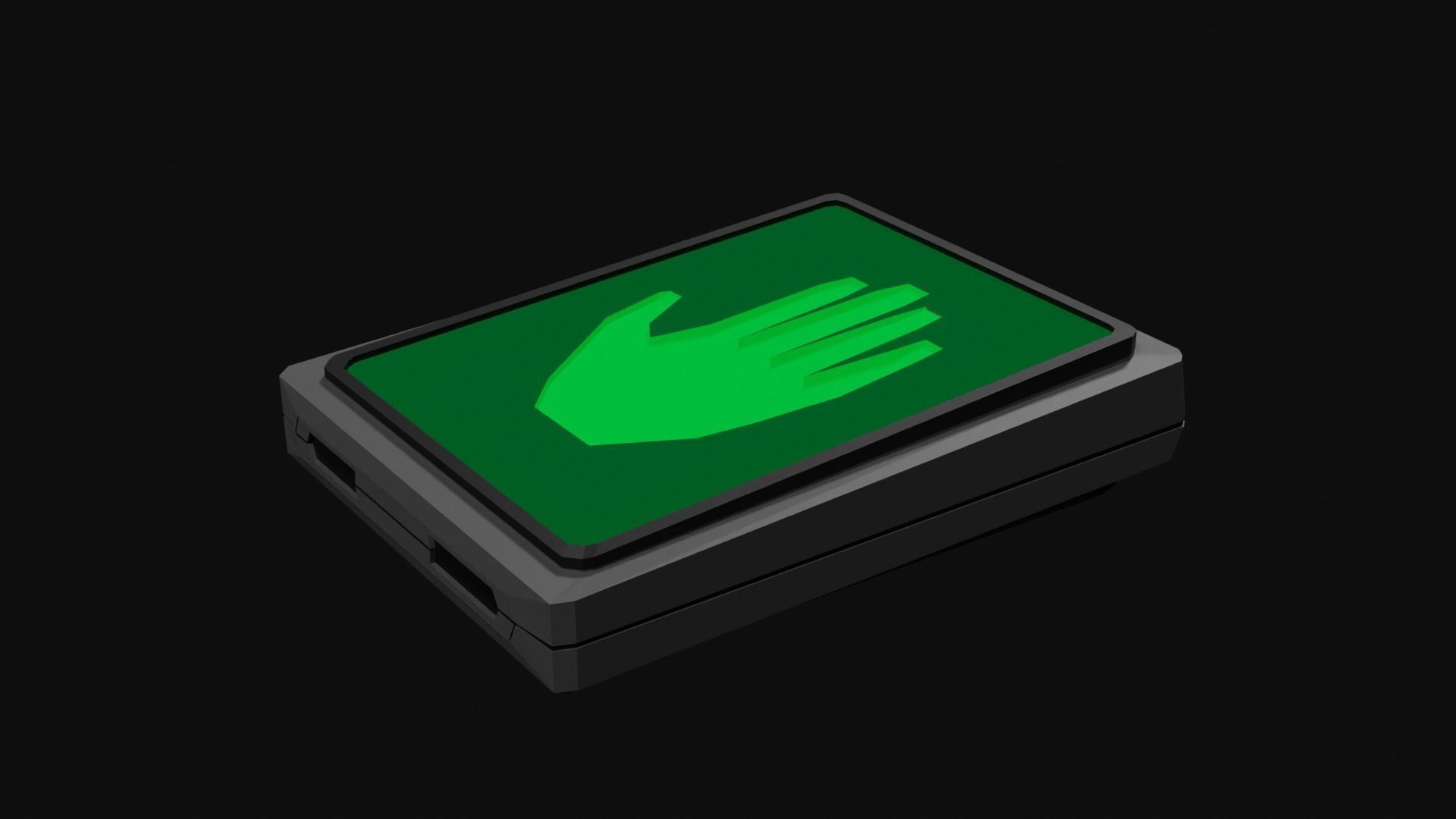 3D model Lowpoly Biometric Hand Scanner VR / AR / low-poly | CGTrader