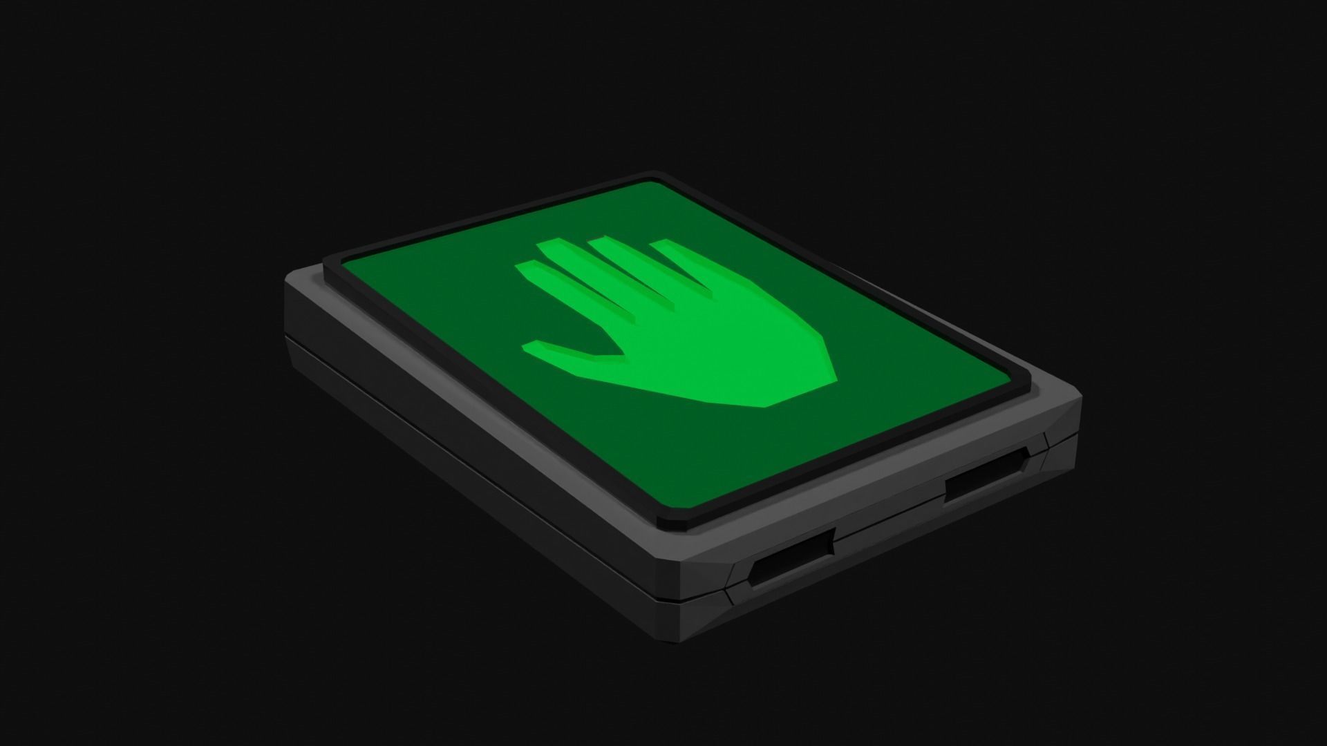 3D model Lowpoly Biometric Hand Scanner VR / AR / low-poly | CGTrader