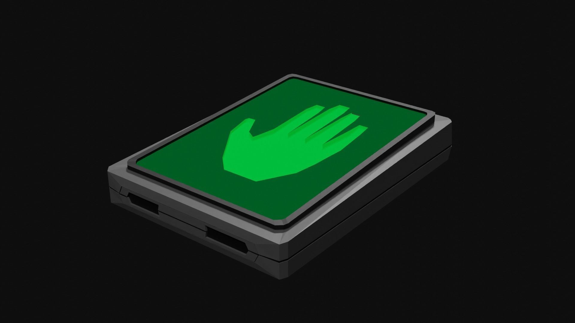 3D model Lowpoly Biometric Hand Scanner VR / AR / low-poly | CGTrader