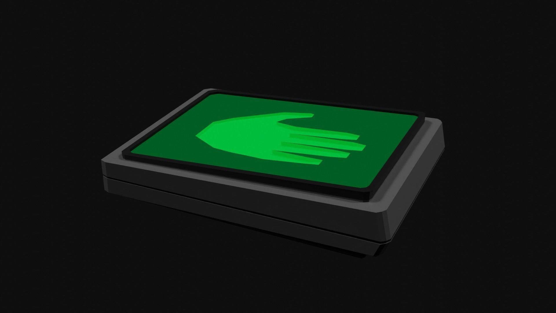 3D model Lowpoly Biometric Hand Scanner VR / AR / low-poly | CGTrader