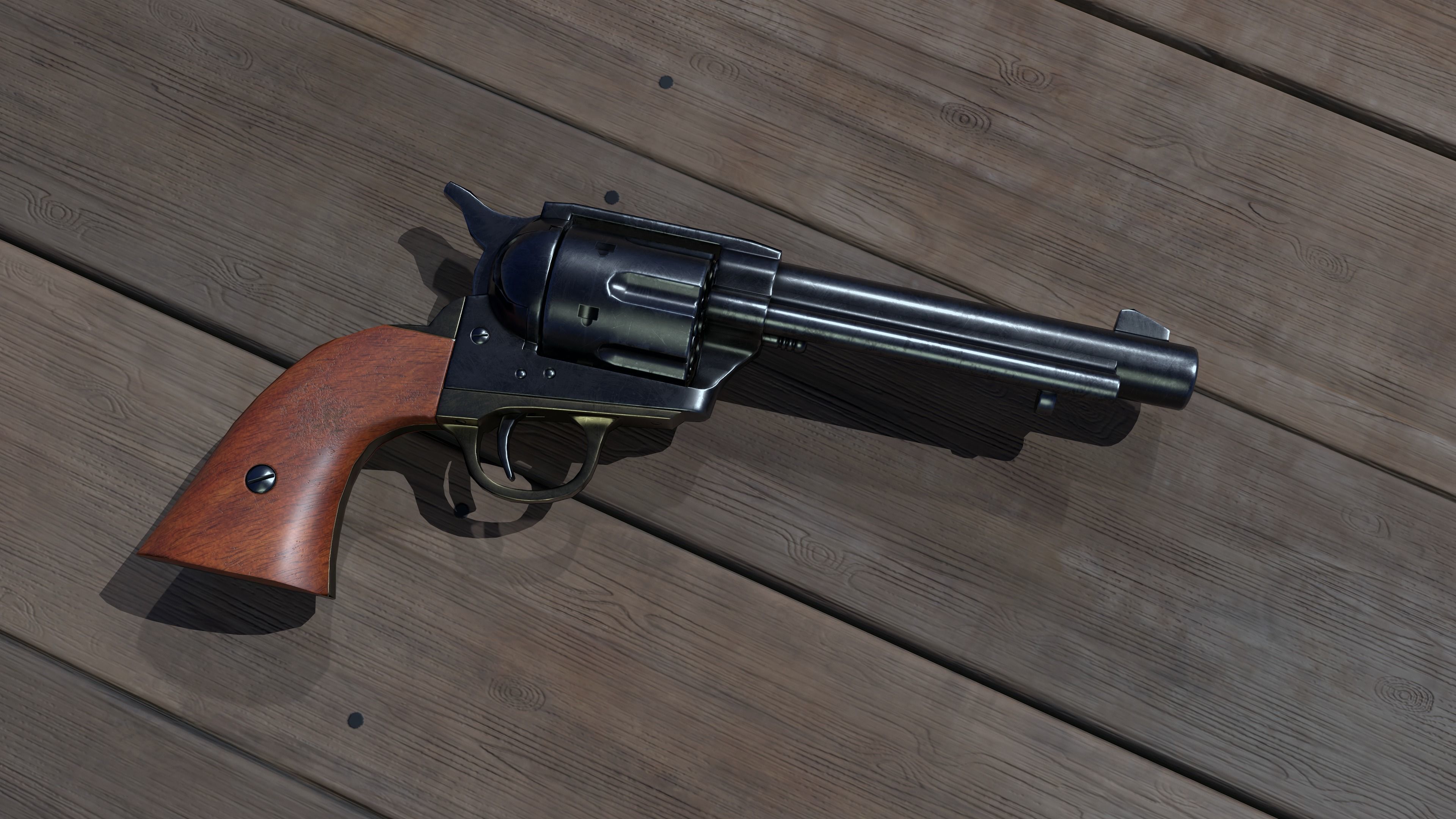 3D model Colt Single Action Army 1873 Peacemaker VR / AR / low-poly ...