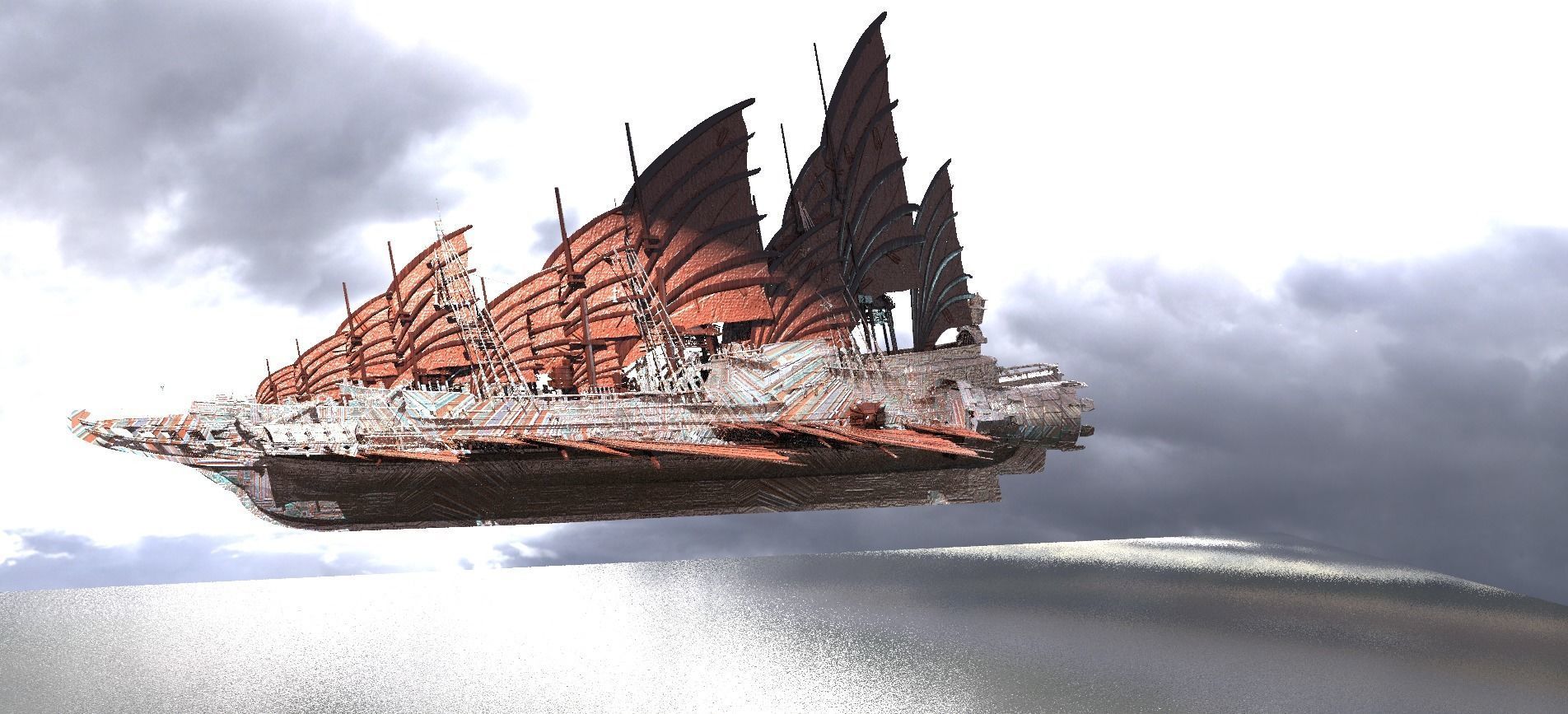 Hermes Drake ship 3D model | CGTrader