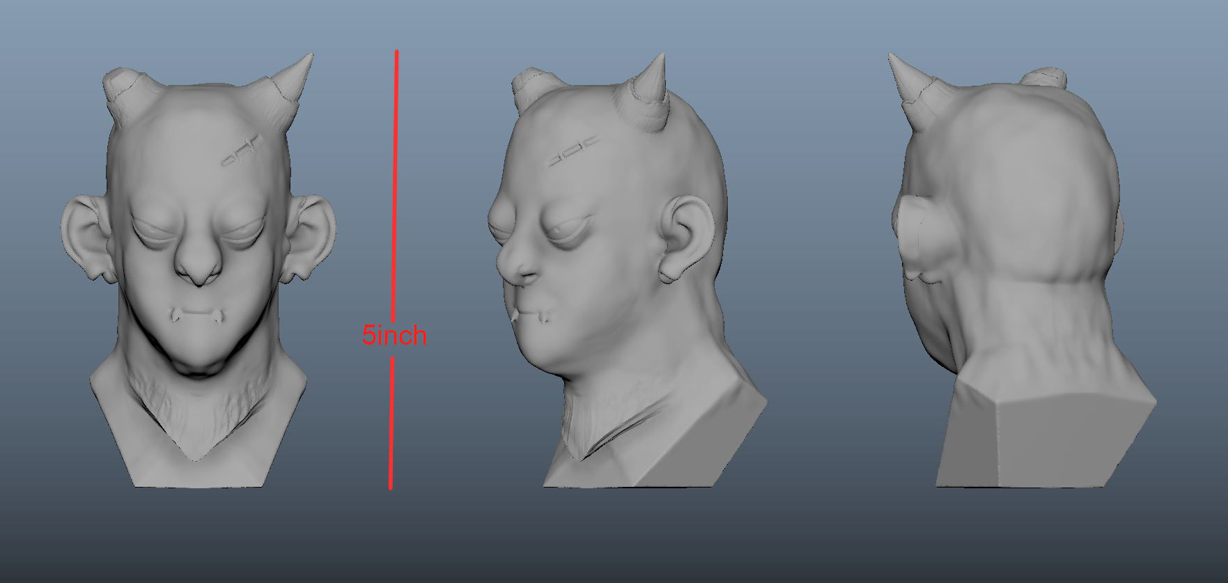 Bad Evil 3D Printable Model free 3D model 3D printable | CGTrader