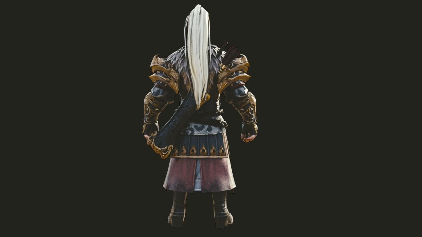 hwang master 3D model rigged | CGTrader