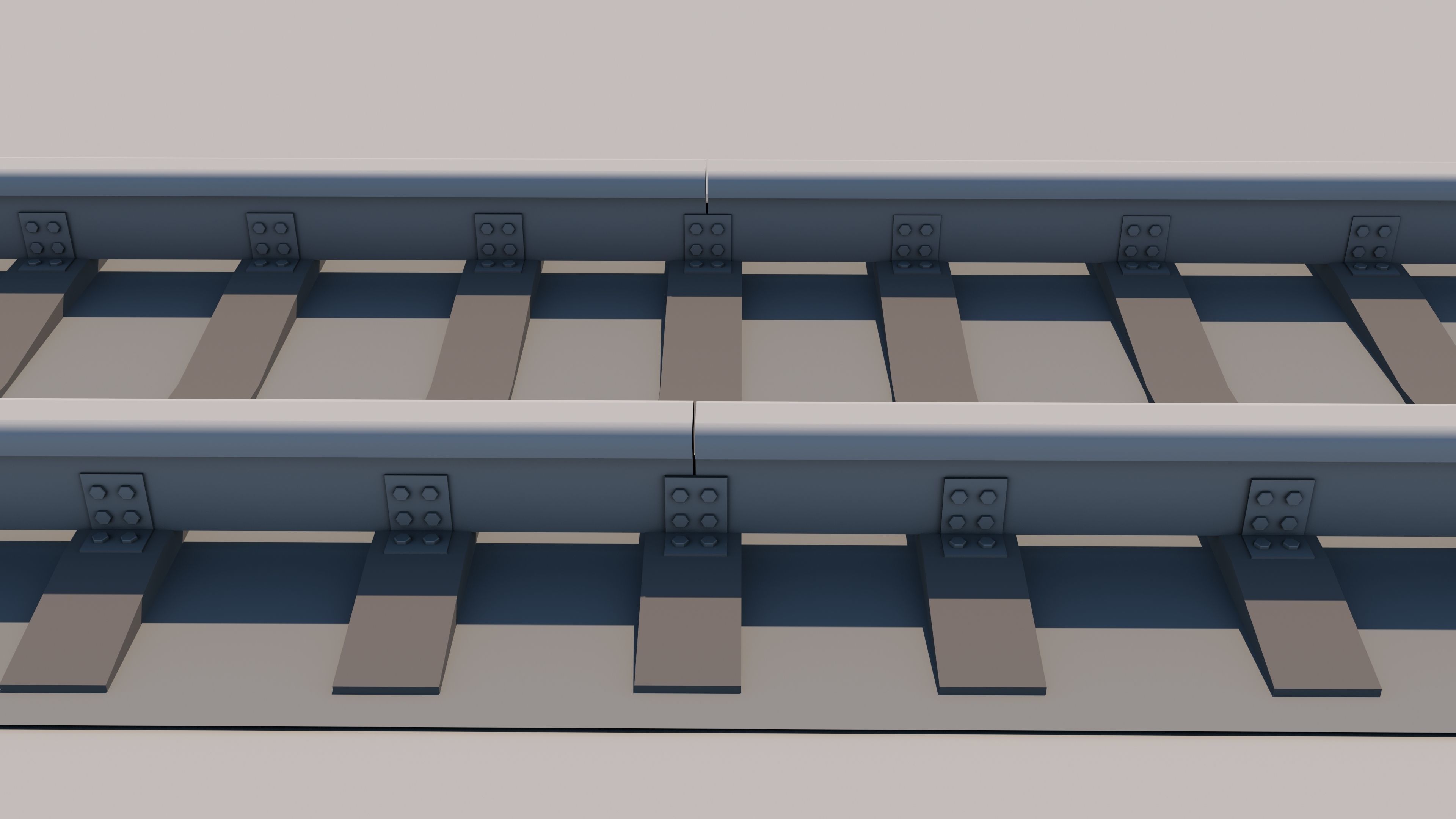 3D Rail Track Model free VR / AR / low-poly 3D model | CGTrader