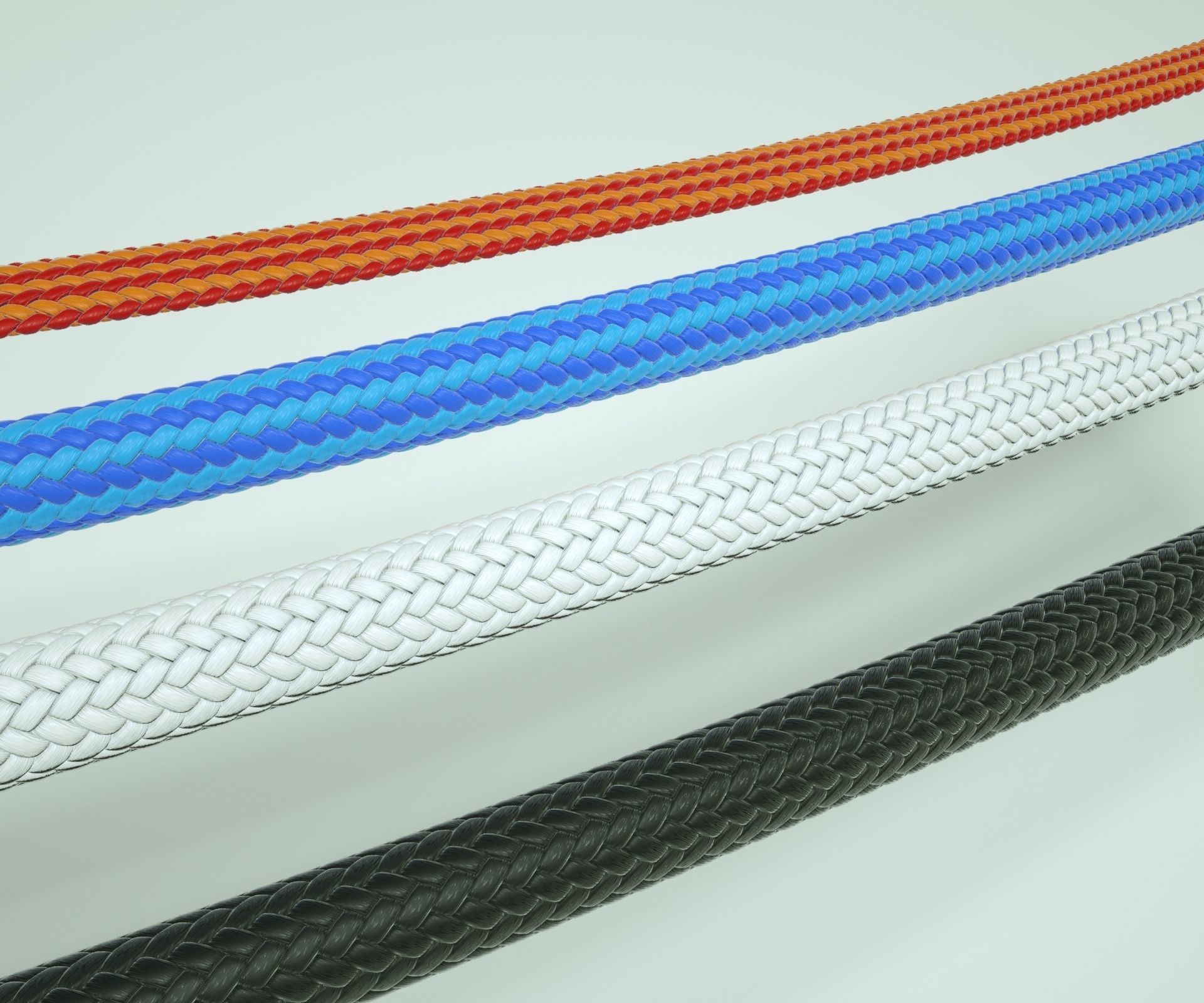 Woven strings 3D model | CGTrader