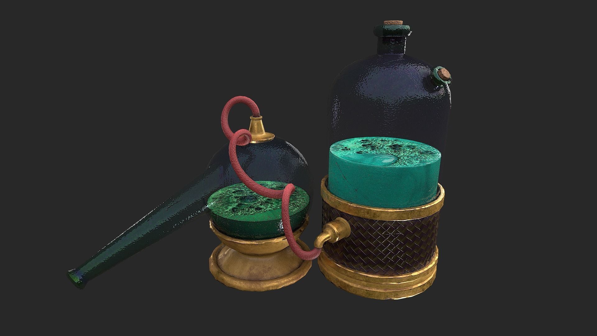3D model Alchemical Potion mixer Equipment VR / AR / low-poly | CGTrader
