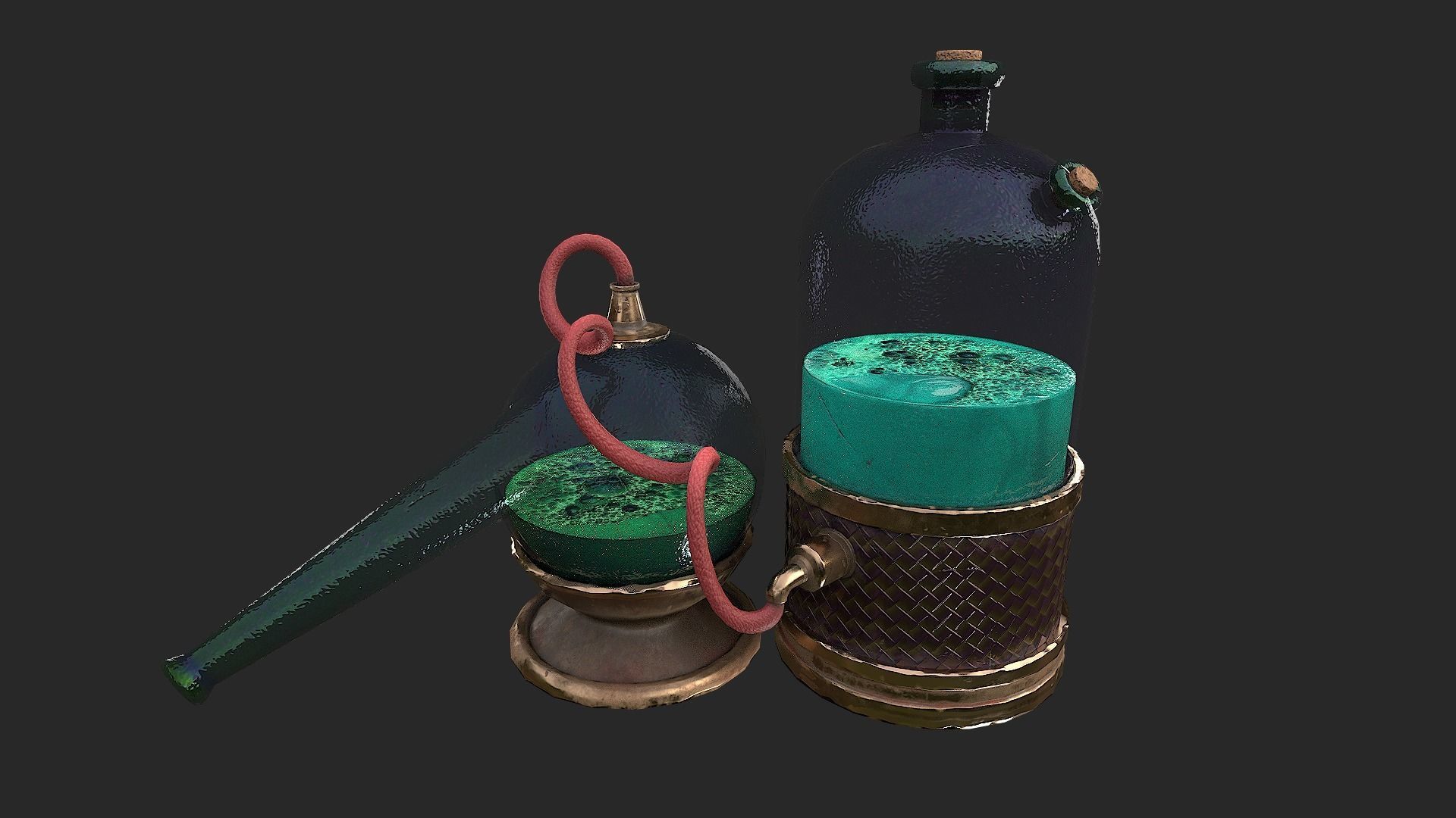 3D model Alchemical Potion mixer Equipment VR / AR / low-poly | CGTrader