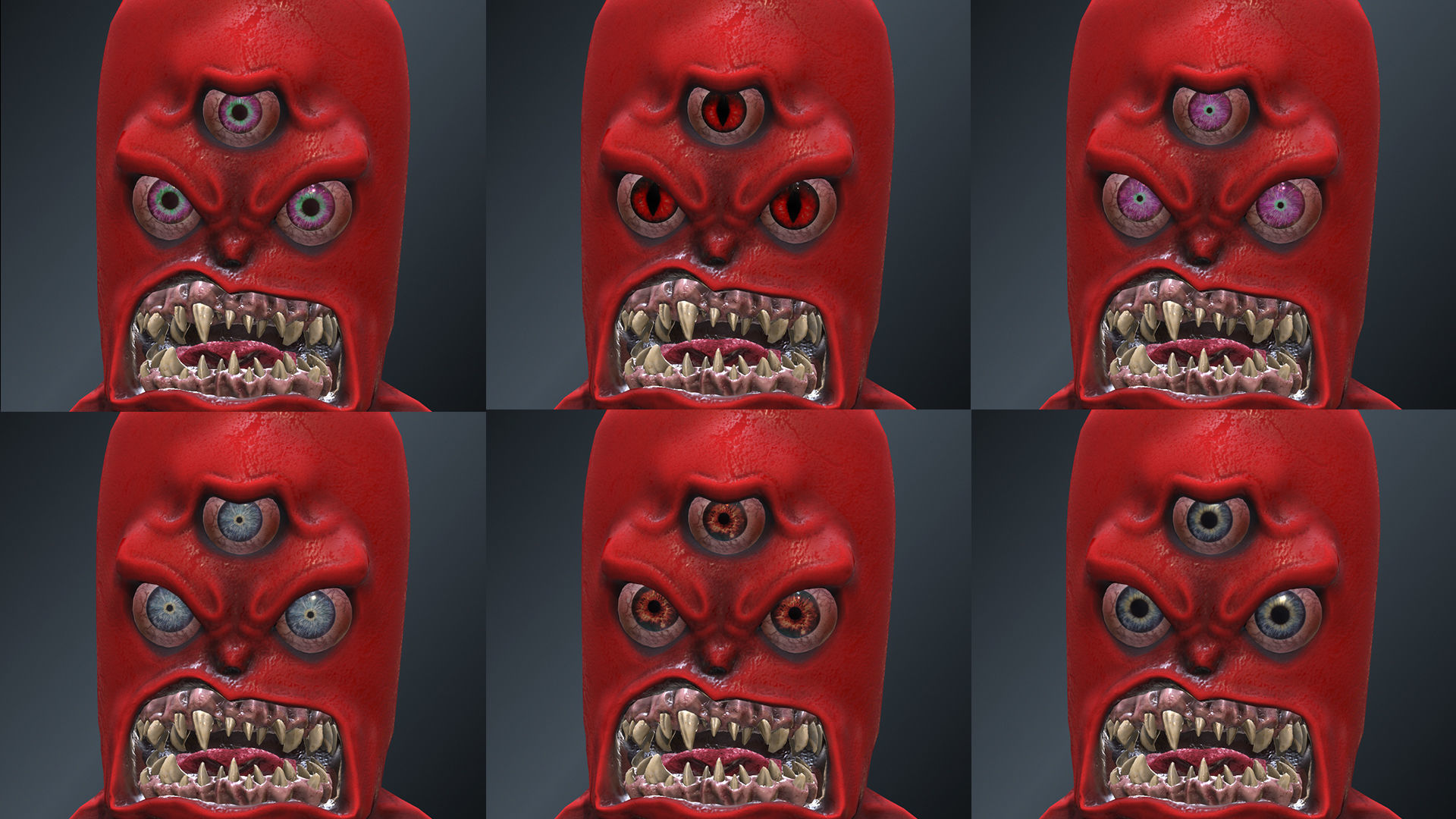 3D model Pepper monster - Game Ready Low-poly 3D mode VR / AR / low ...